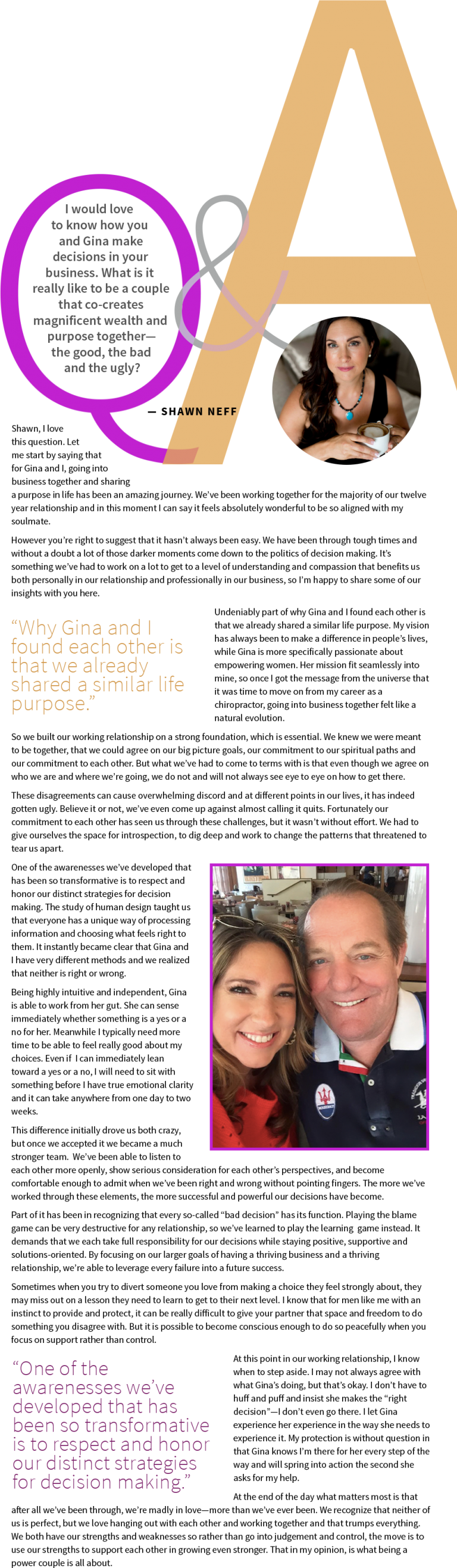 Power Couple Politics with Dr. Glenn A. Sisk - Divine Living Magazine